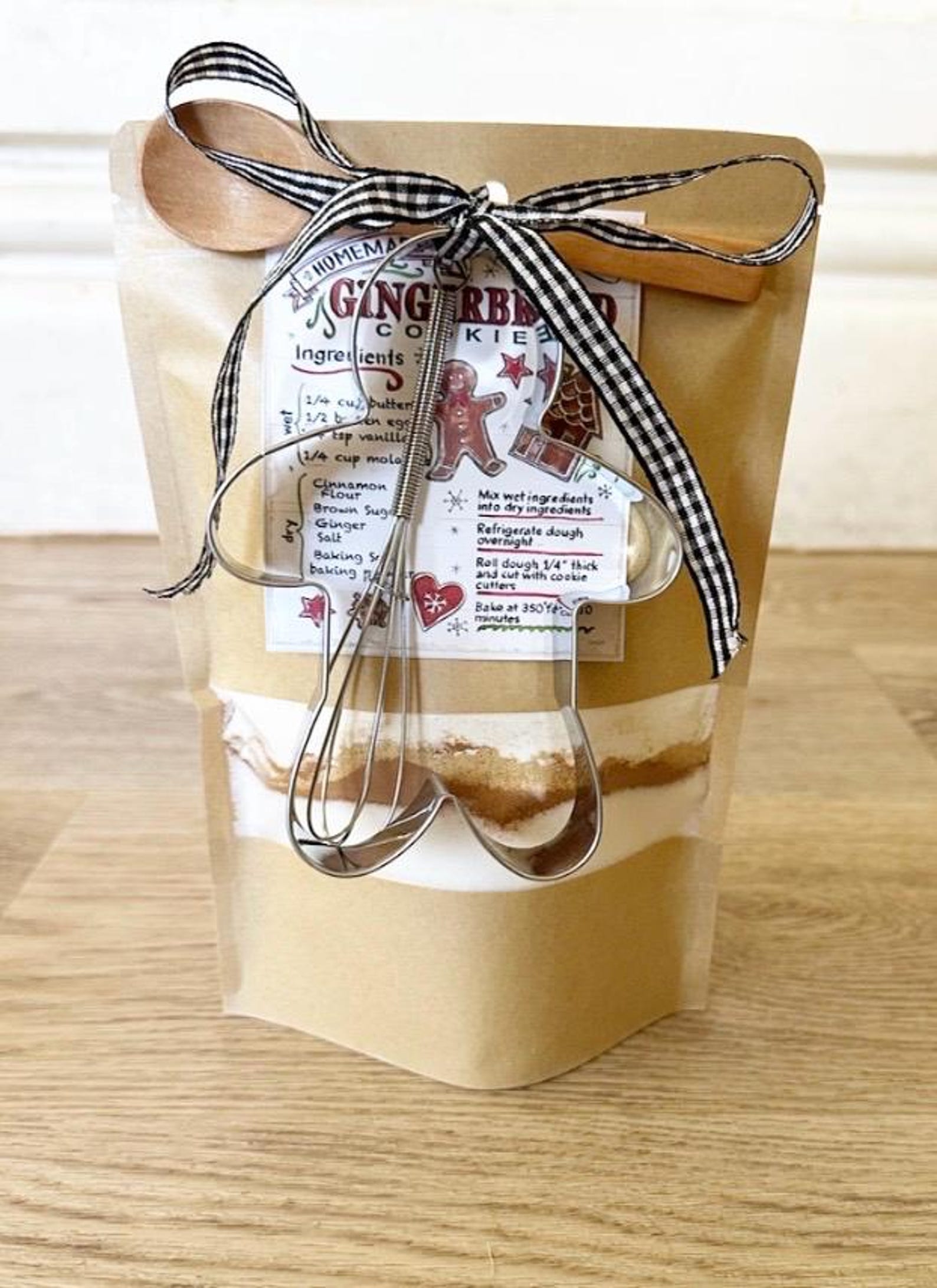 Christmas Gingerbread Cookie Mix, Cookie Mix Favors, Cookie Mix ...
