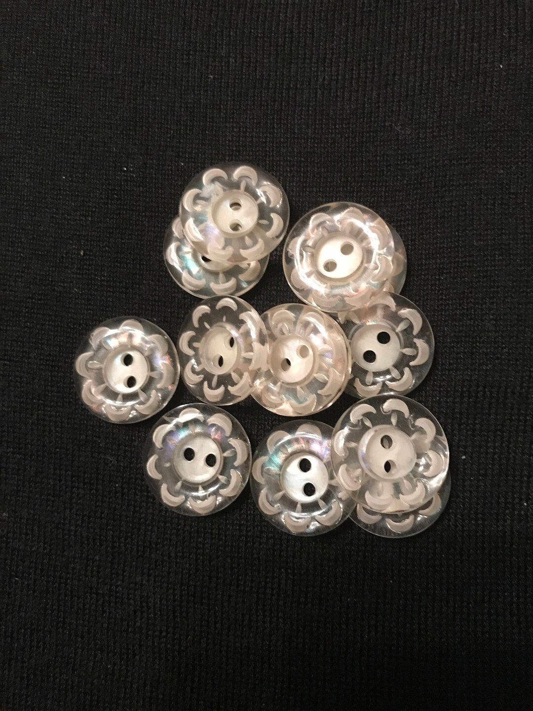 Vintage Clear Buttons - Etsy