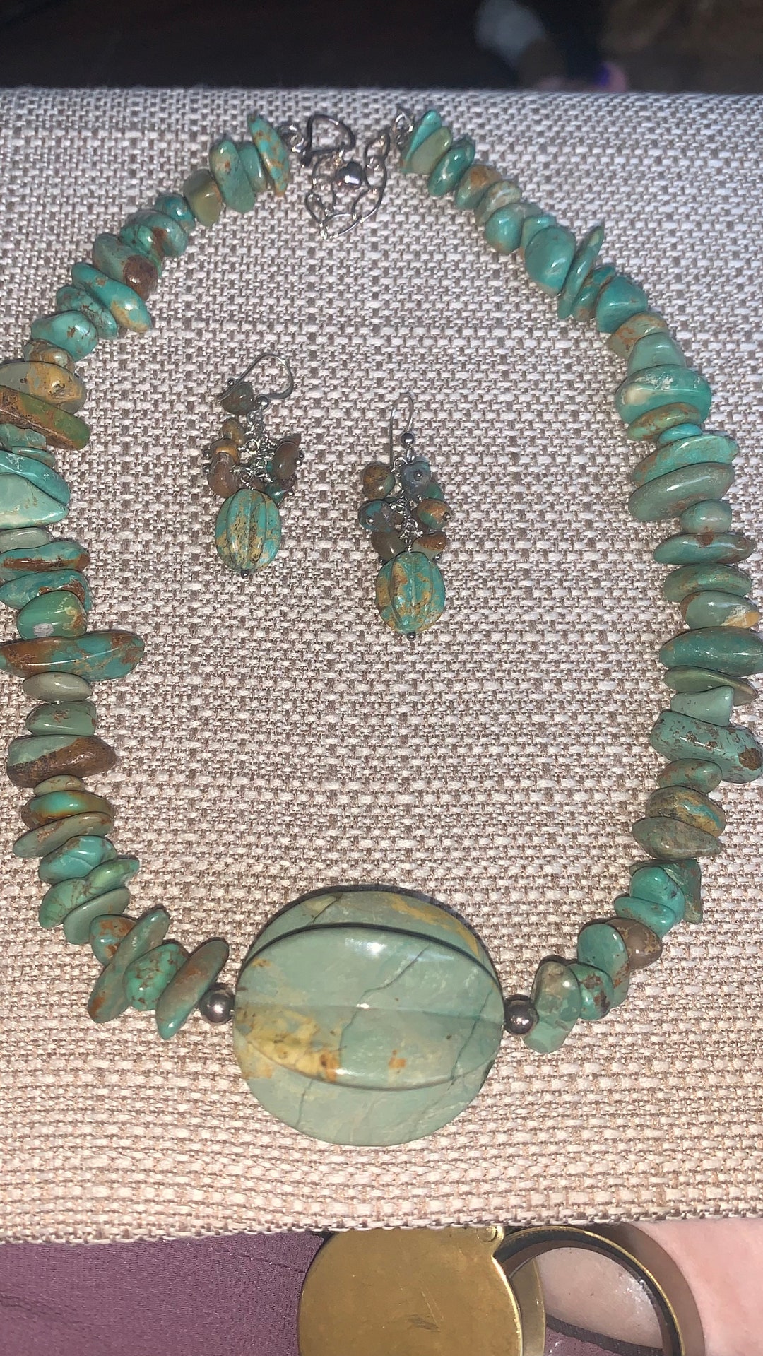 Jay King Genuine Turquoise Necklace and Earring Set - Etsy