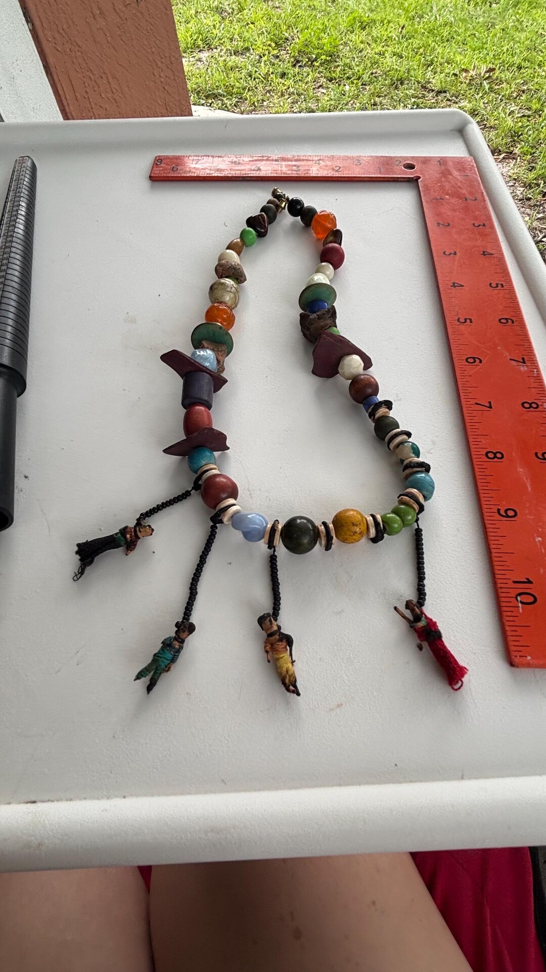Very Old Handmade Vintage Folk Art Necklace - Etsy
