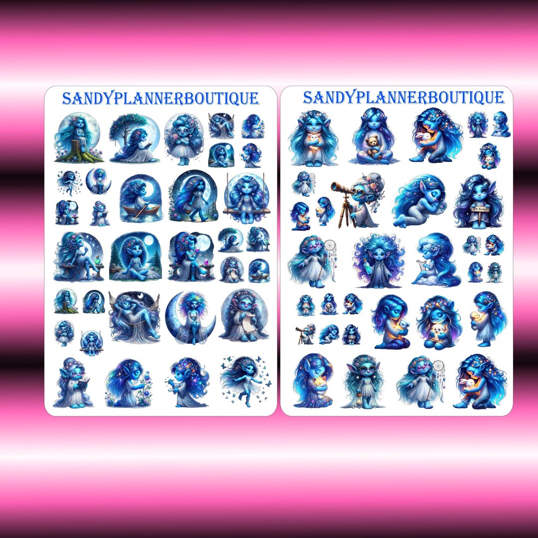 Elf Girl Mythical Sticker Planner Girl Stickers Decorative Sticker ...