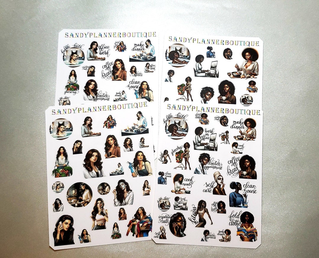 Girl Sticker Activity Sticker Functional Sticker Planner Girl Sticker ...