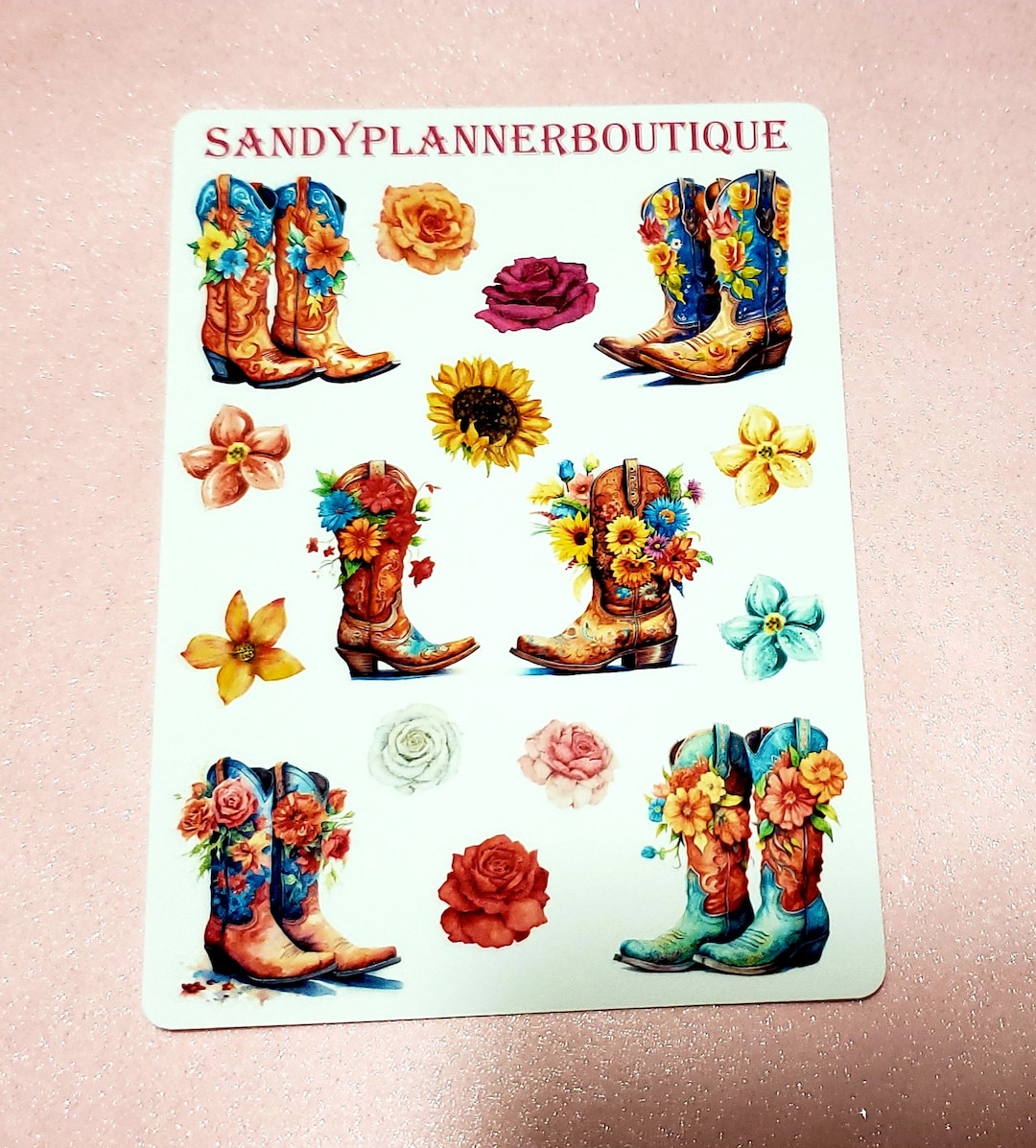 Planner Sticker Country Sticker Boot Sticker Planner Girl Sticker ...