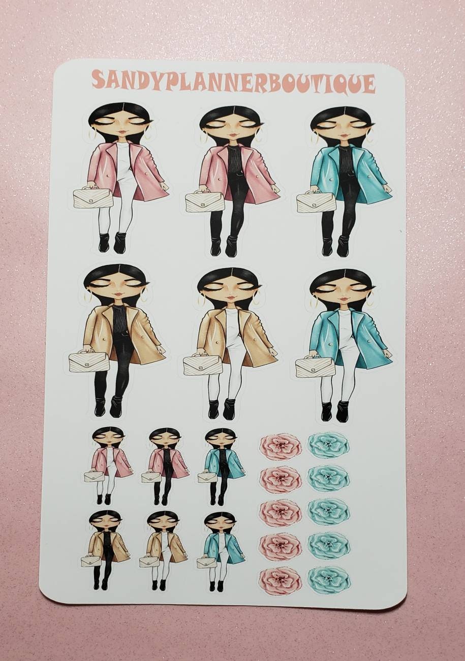 Planner Stickers Business Girls Planner Girl Stickers | Etsy