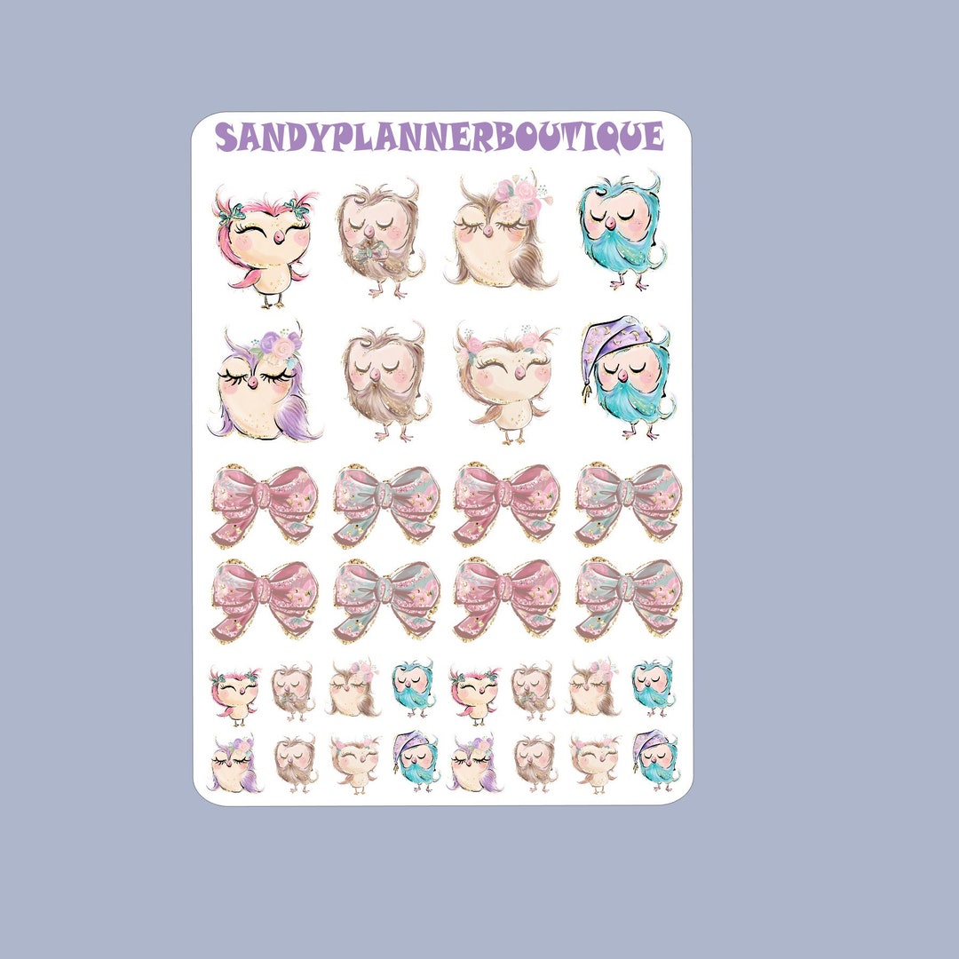 Planner Stickers Cute Fall Owls Planner Girl Stickers Functional ...