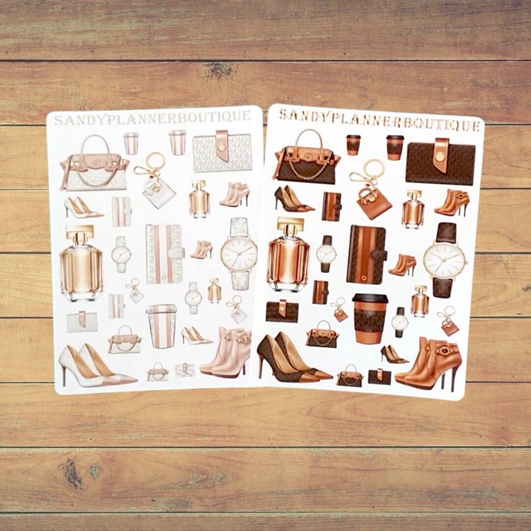 Fashion Sticker Purse Sticker Perfume Planner Girl Stickers Decorative ...