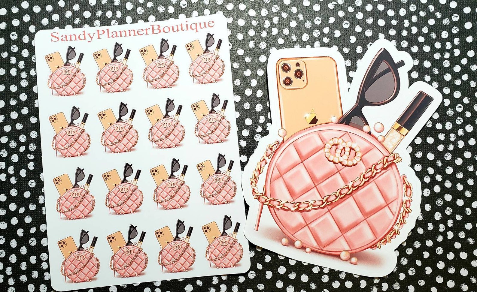 Fashion Purse Sticker Planner Sticker Planner Girl Stickers - Etsy