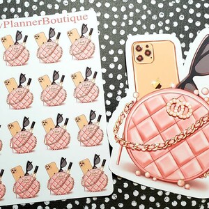 Fashion Purse Sticker Planner Sticker Planner Girl Stickers - Etsy