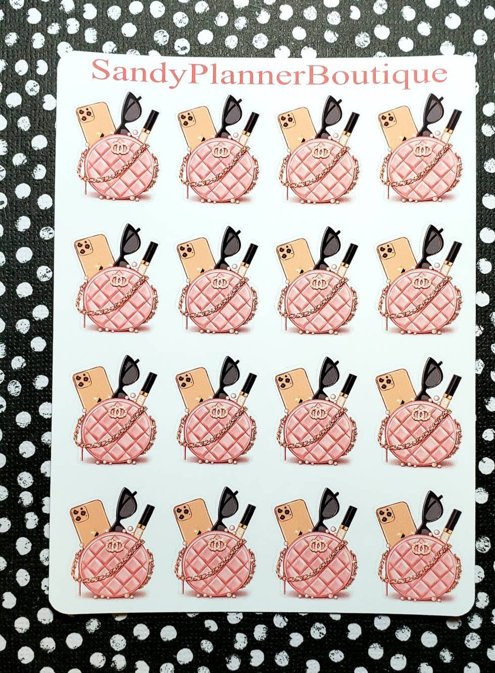 Fashion Purse Sticker Planner Sticker Planner Girl Stickers - Etsy