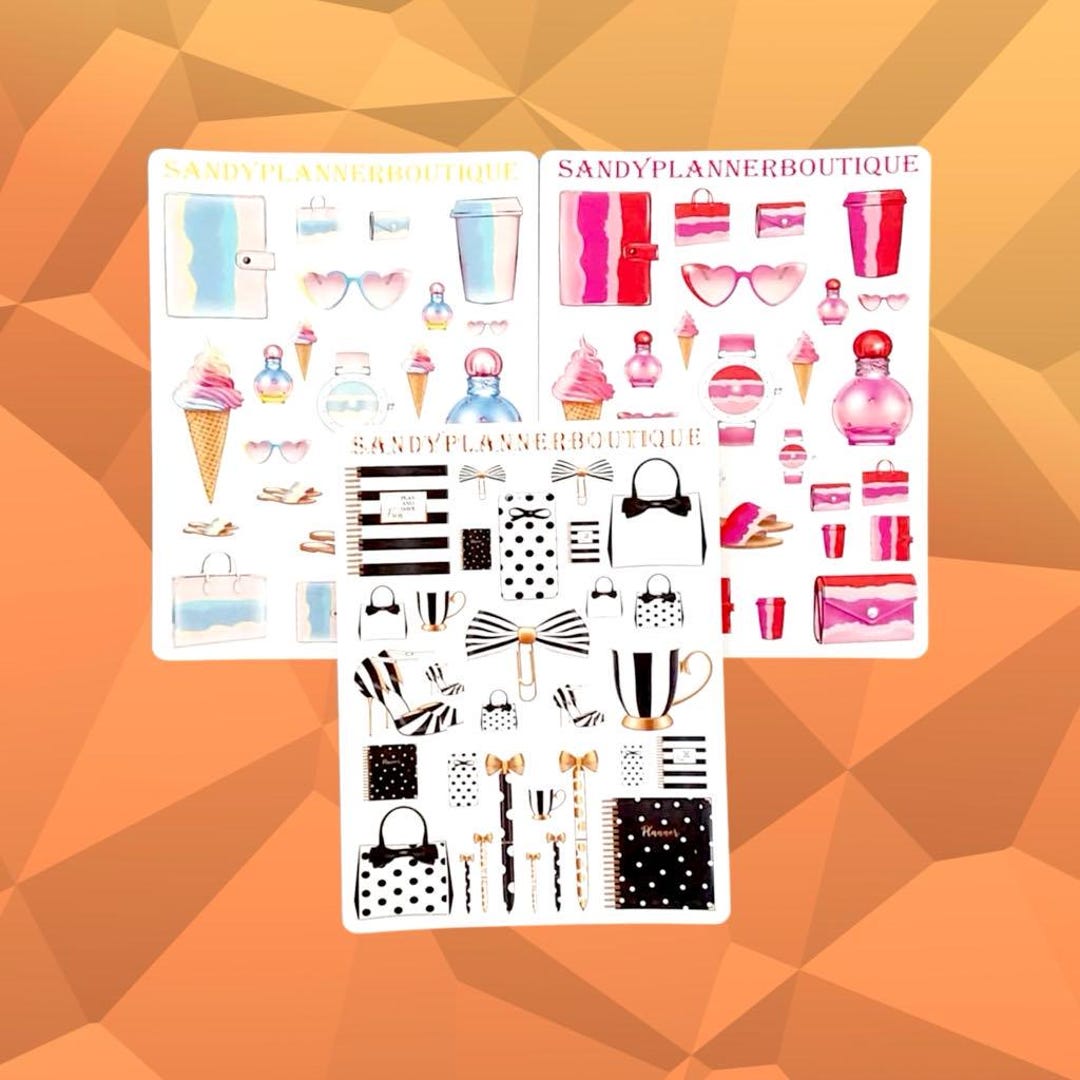 Fashion Sticker Purse Sticker Planner Sticker Planner Girl Stickers ...