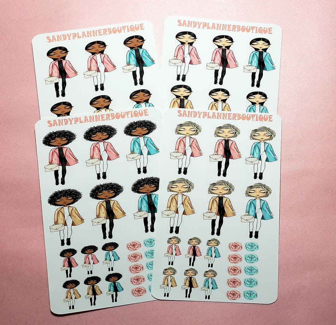 Planner Stickers Business Girls Planner Girl Stickers Functional ...