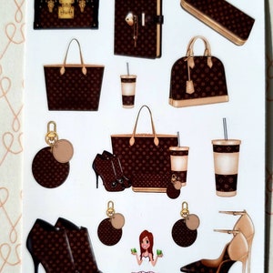 Planner Stickers Functional Sticker Purse Sticker Planner Girl Sticker ...