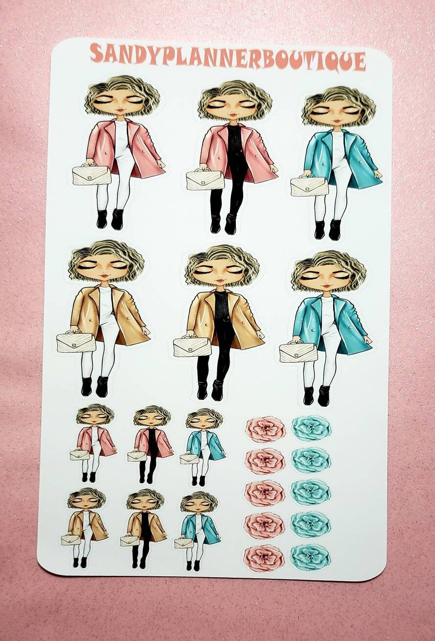 Planner Stickers Business Girls Planner Girl Stickers | Etsy