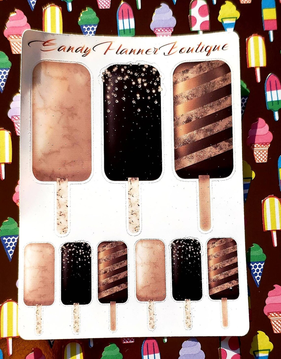 Ice Creams Bars Sticker Planner Stickers Ice Cream Sticker | Etsy