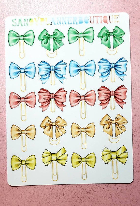 Stickers Stickers, Labels & Tags Box Stickers Bow Stickers Planner ...