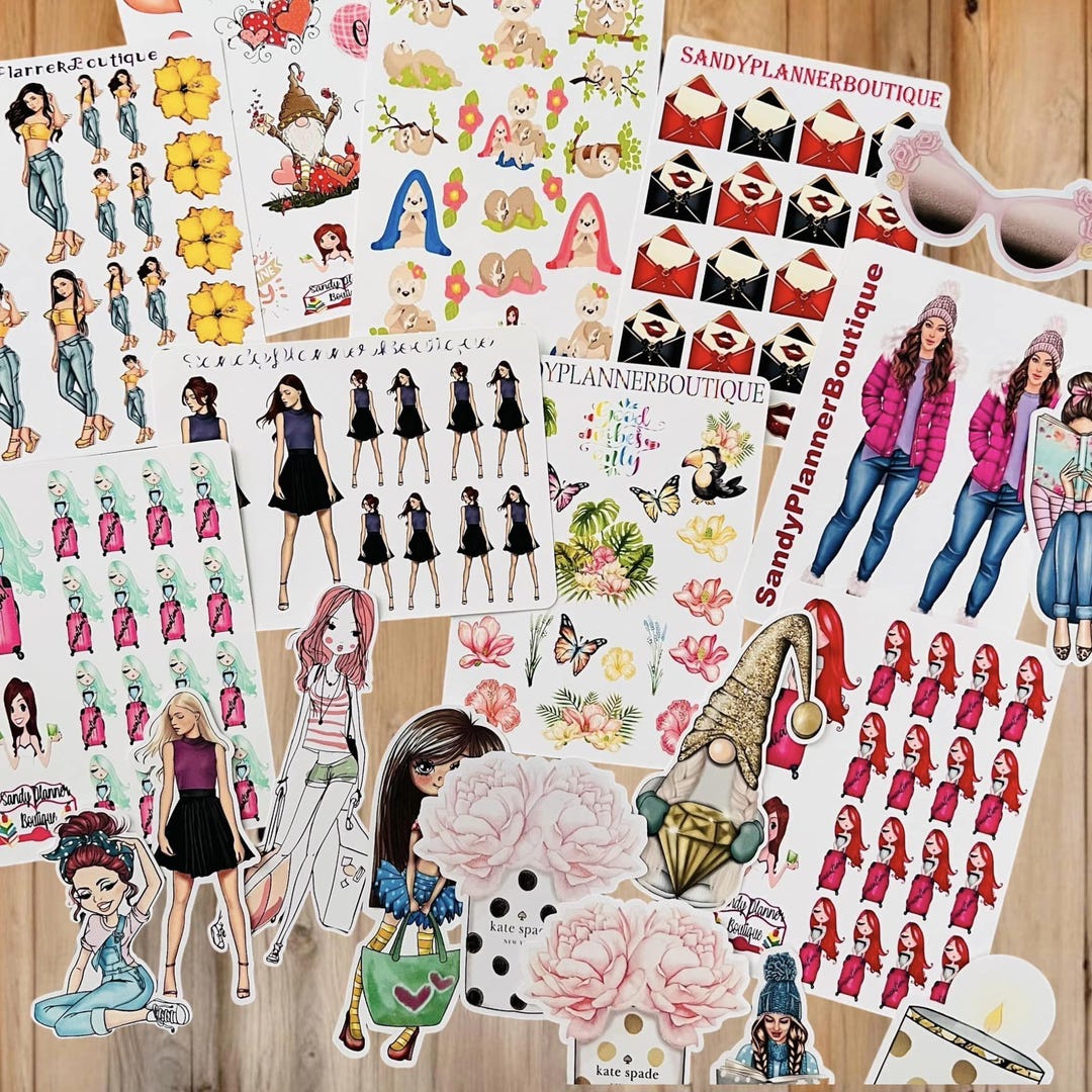 Planner Girl Sticker Grab Bag: 20-piece Variety Pack - Etsy
