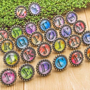 Alphabet Kids Dresser Knobs Drawer Knobs Handles Crystal Kitchen ...