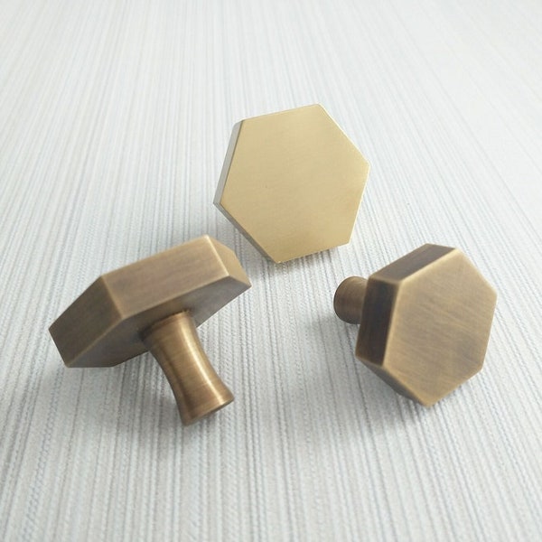 Hexagon Knobs - Etsy UK