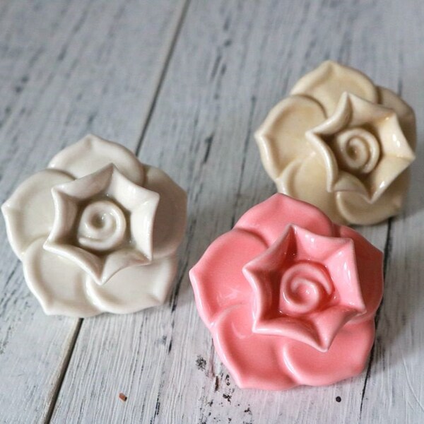 Blue Porcelain Knobs - Etsy