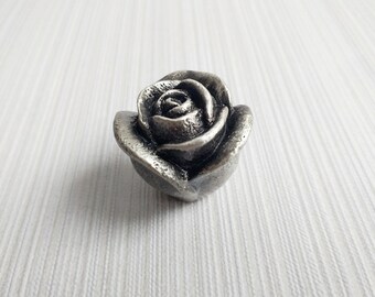 Knobs Dresser Knobs / Drawer Knobs / Pewter Antique Silver | Etsy