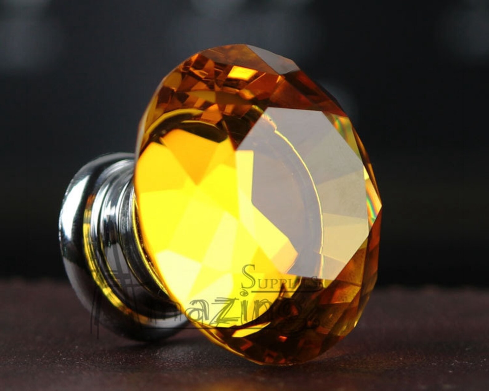 Amber Knobs Glass Crystal Dresser Knobs Drawer Knobs Pulls - Etsy