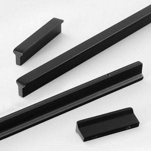 Minimalist Drawer Long Handles Knobs Pulls Modern Dresser Knob Pull ...