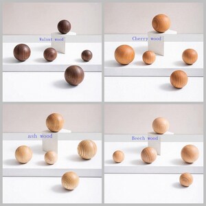 Solid Wood Dresser Knobs Pulls Drawer Handles Knobs Cabinet Kitchen Door Knobs Pulls Simple ...