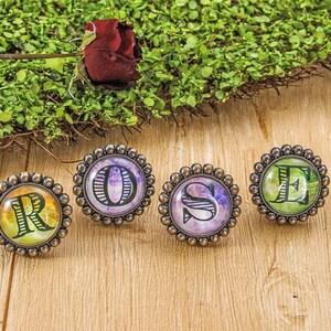 Alphabet Kids Dresser Knobs Drawer Knobs Handles Crystal Kitchen ...
