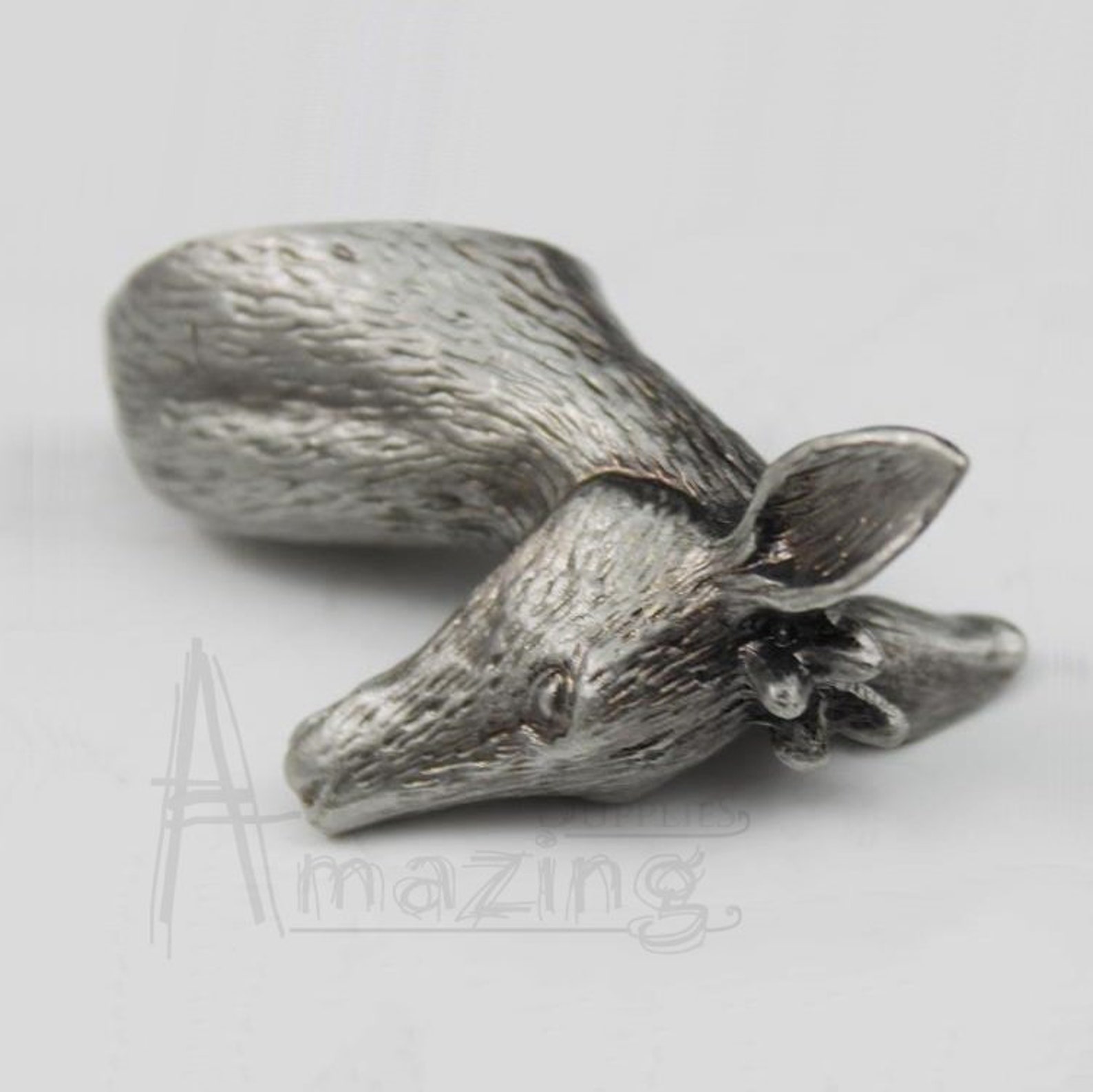 Deer Knobs / Dresser Knobs / Drawer Knobs / Pewter Antique - Etsy