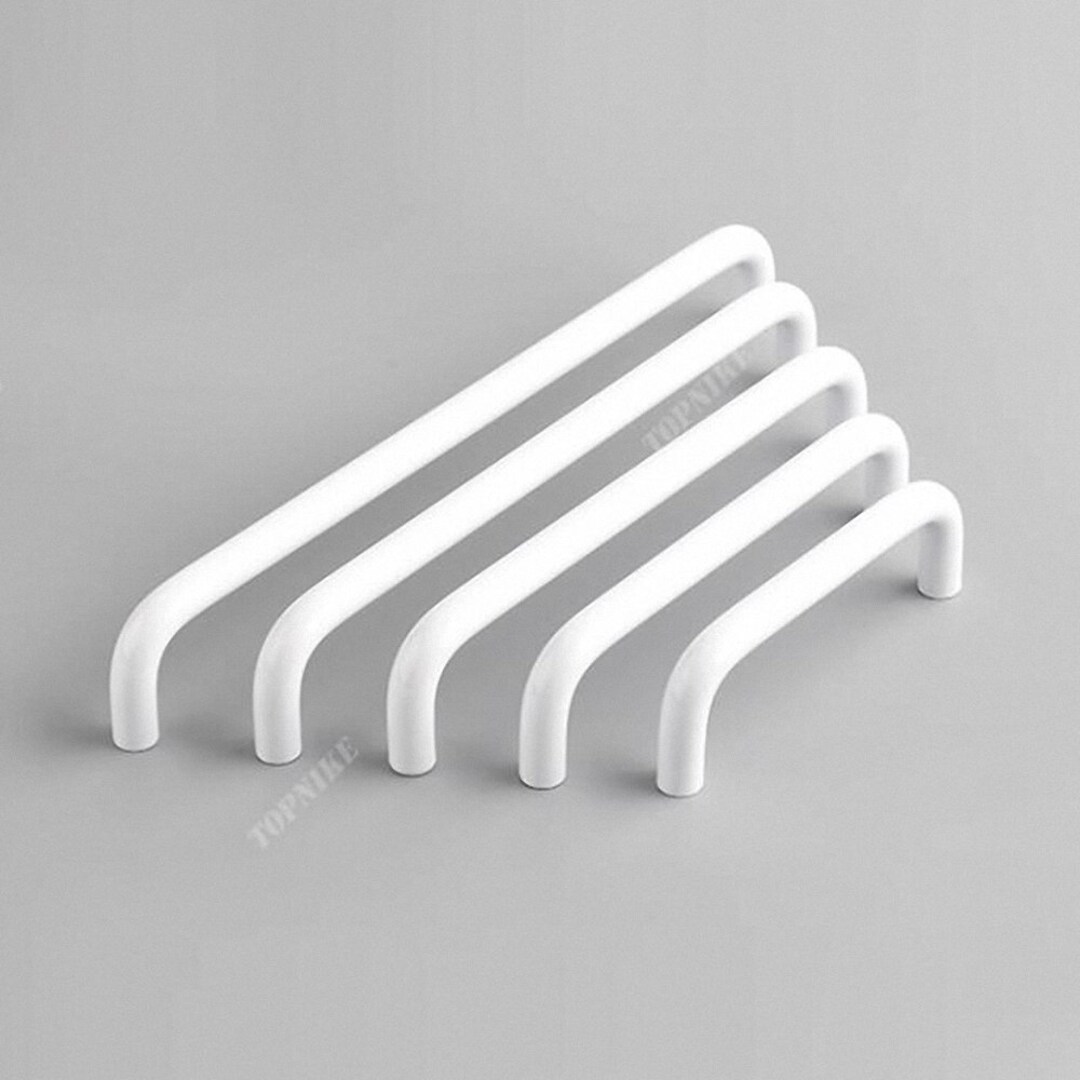 Modern Drawer Handles Knobs Pulls Bright White/warm White Cabinet Door ...