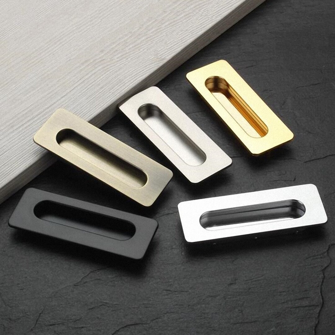 Slotted Hidden Handle Pull Cabinet Handle and Pulls Drawer Dresser ...