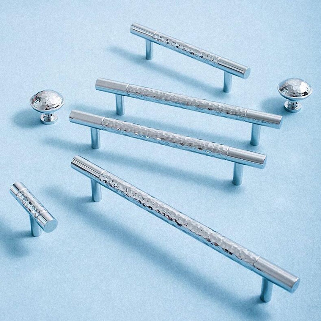 Hammer Drawer Pulls and Knobs Handle Chrome Cabinet Pulls Knobs Dresser ...