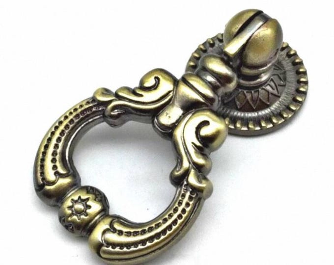 Brass Drop Drawer Knobs Dresser Knob Pulls Handles Antique Bronze ...