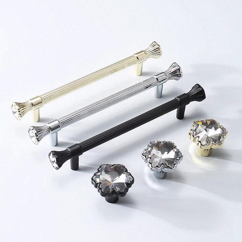 Crystal Cabinet Handles - Etsy