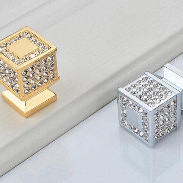 Rhinestone Knobs - Etsy