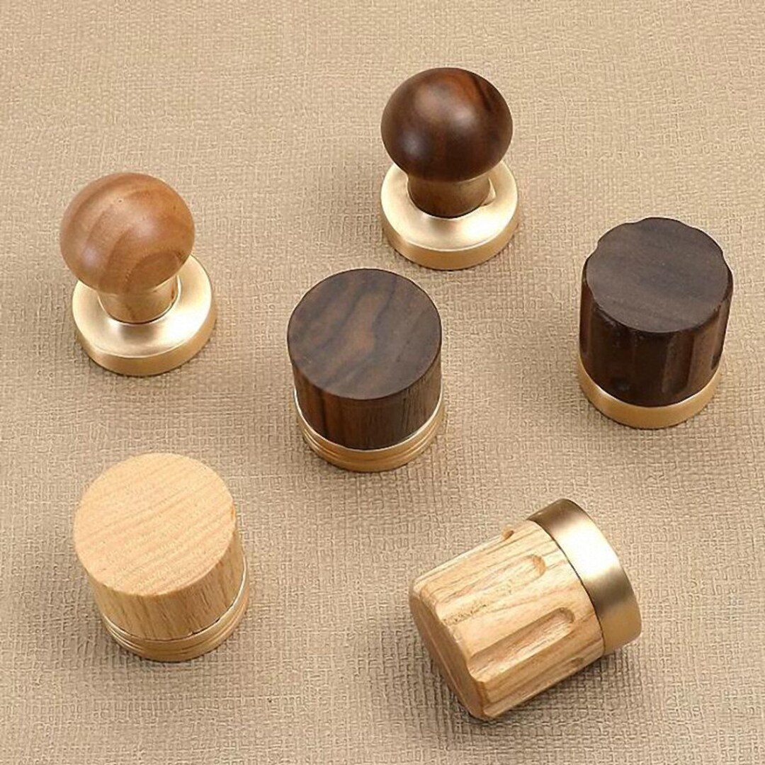 Solid Wood Cabinet Knobs Pulls Handles Drawer Handles Knobs Dresser Wooden Knobs Pulls Kitchen ...