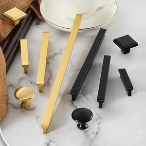 Minimalist Drawer Long Handles Knobs Pulls Modern Dresser Knob Pull Cabinet Drawer Door Handle ...