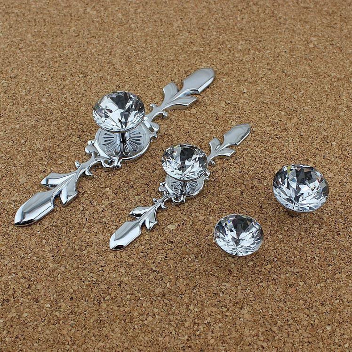 Drawer Pulls Crystal Pulls Handle Glass Dresser Knob Pull | Etsy