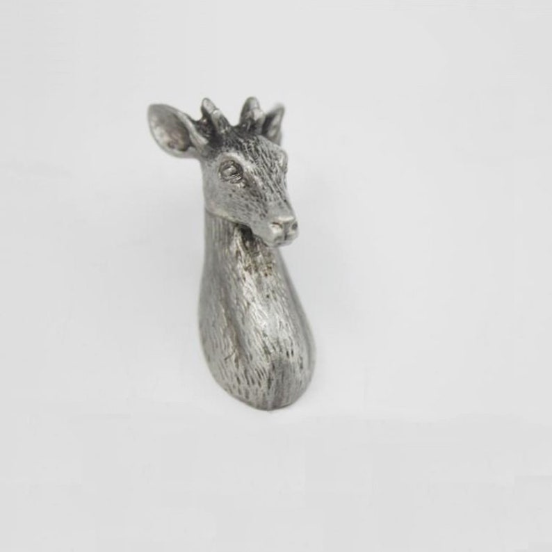 Deer Knobs / Dresser Knobs / Drawer Knobs / Pewter Antique - Etsy