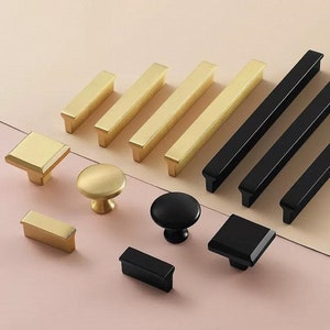 Minimalist Drawer Long Handles Knobs Pulls Modern Dresser Knob Pull ...
