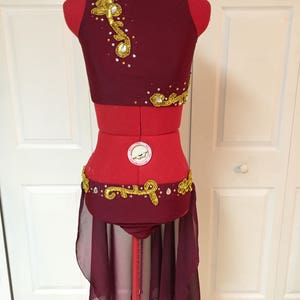 Vicky Set. Dance contemporary modern costume. Dance top and | Etsy