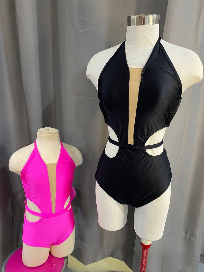 Bini Leotard Deep V Leotard. Base Leotard - Etsy