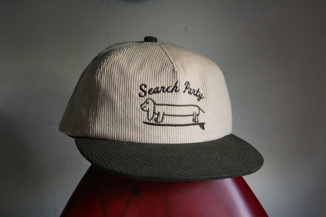 Surfing Dog 5 Panel Corduroy Snapback Hat - Etsy
