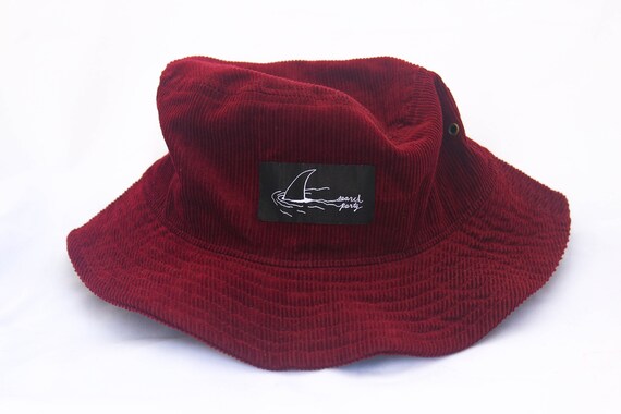 The Weekend Bucket Hat: Maroon Corduroy | Etsy