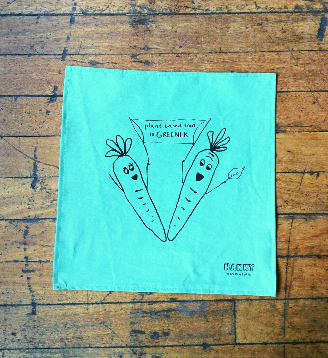 Hanky vegan Plant-based. Screen-printed, Handmade Hankies in Australia ...