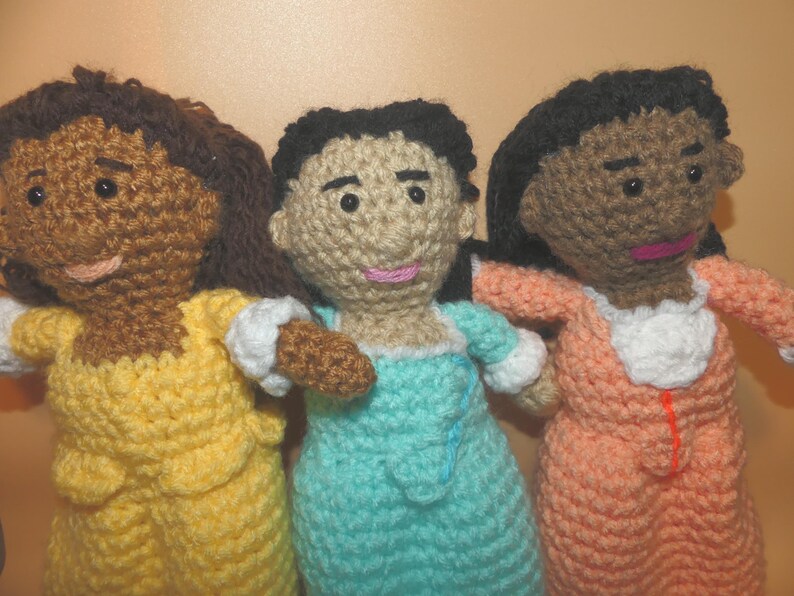 Colonial Sisters Inspired Crochet Dolls - Etsy