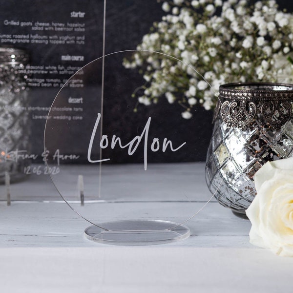 Laser Engraved Table Numbers - Etsy