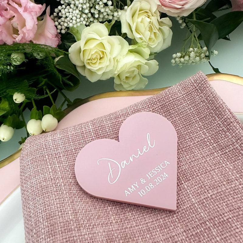 Heart Place Card - Etsy