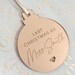 Bride to Be Personalised Bauble, Last Christmas as Miss Bauble, Wedding ...