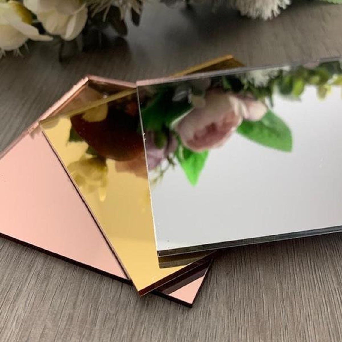 Mirror Blank Squares 3mm Mirror Acrylic Mirror Blanks Blank - Etsy UK